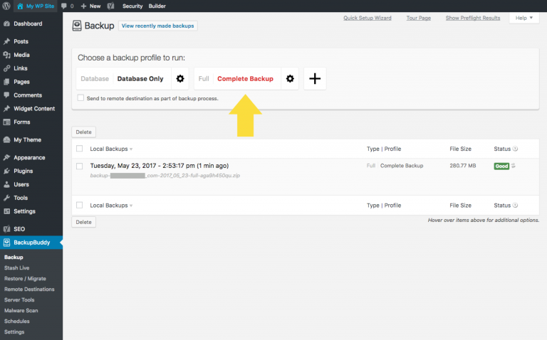 Een WordPress site kopiëren en migreren met BackupBuddy - WordPress Handleiding