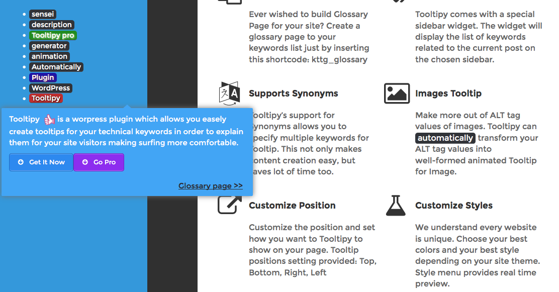 Tooltipy: dynamische tooltips voor WordPress
